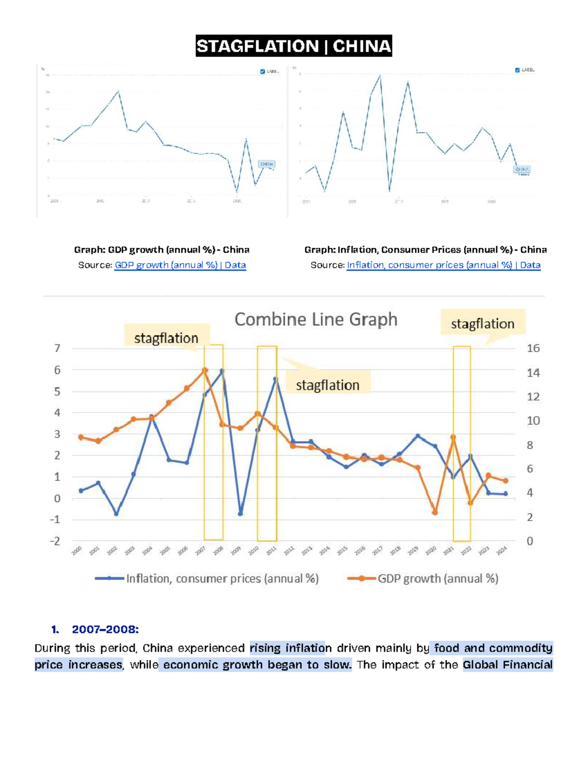 Stagflation in China: Economic Growth and Inflation Analysis | NLQLKT ...