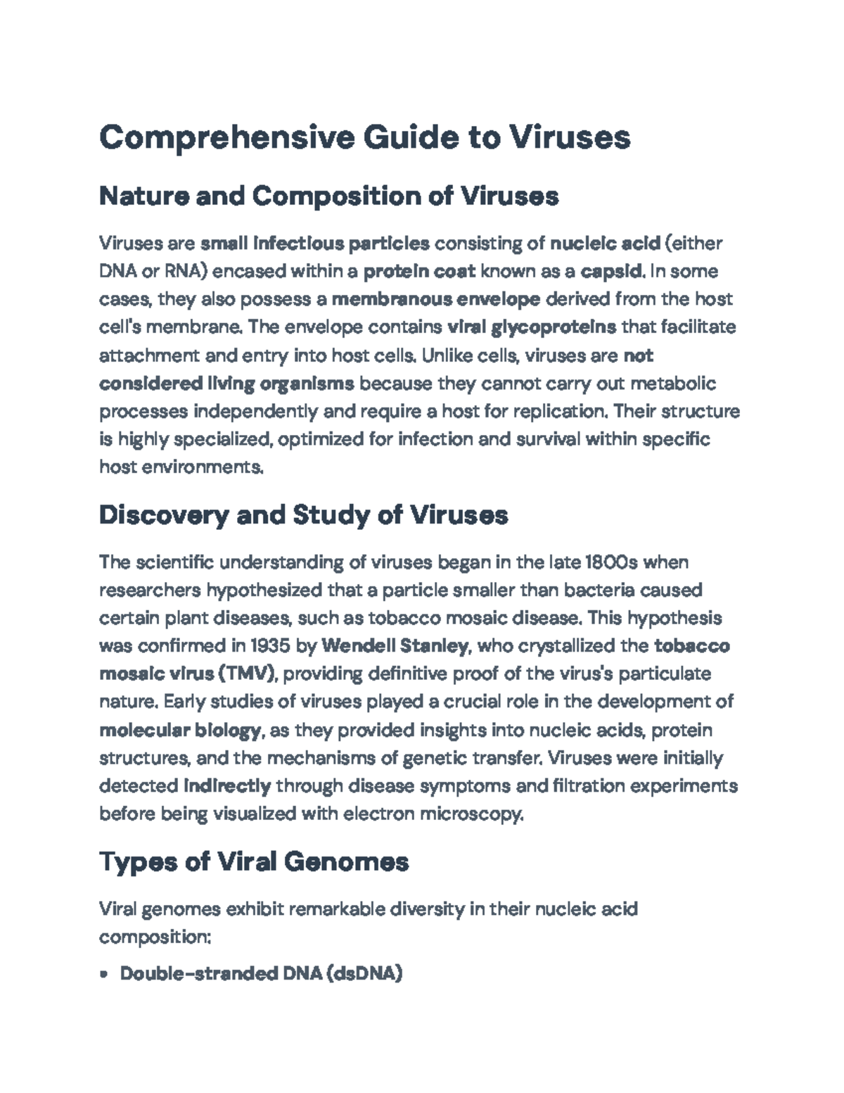 Comprehensive Study of Viral Structures and Life Cycles in Microbiology ...