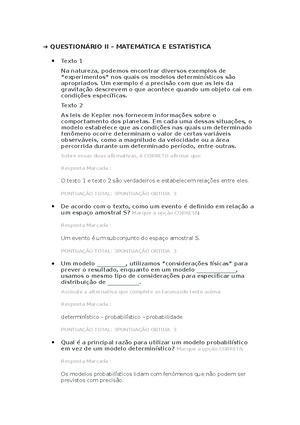 [Solved] A definio correta de amostra a que consta da alternativa ...