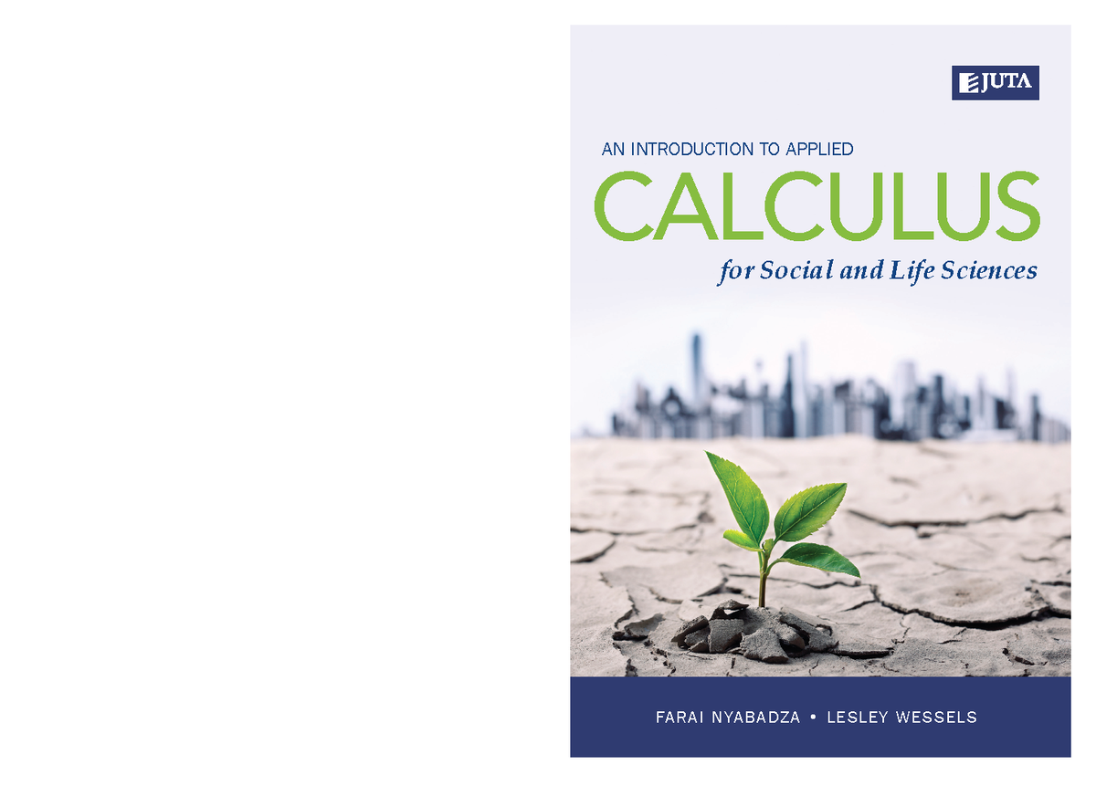 Applied Calculus for Social and Life Sciences - Overview and Concepts ...