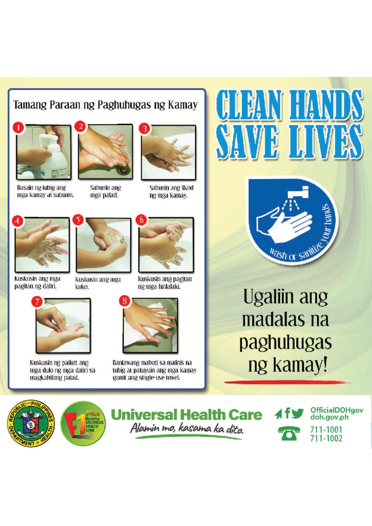 Tamang Paraan ng Paghuhugas ng Kamay - CLEAN HANDS 1 - Studocu
