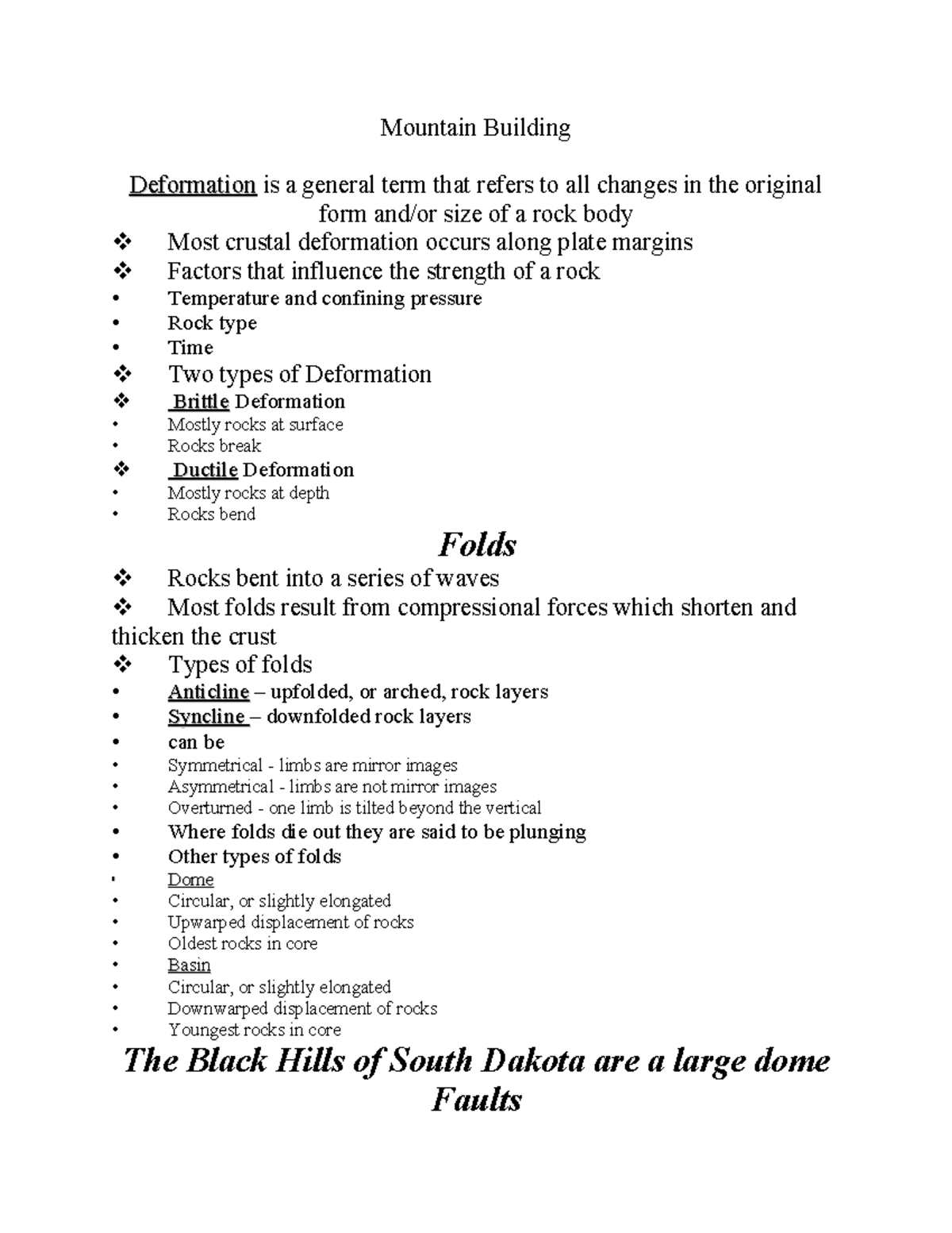 Mountain Building and Deformation Processes in Geology - Mountain ...