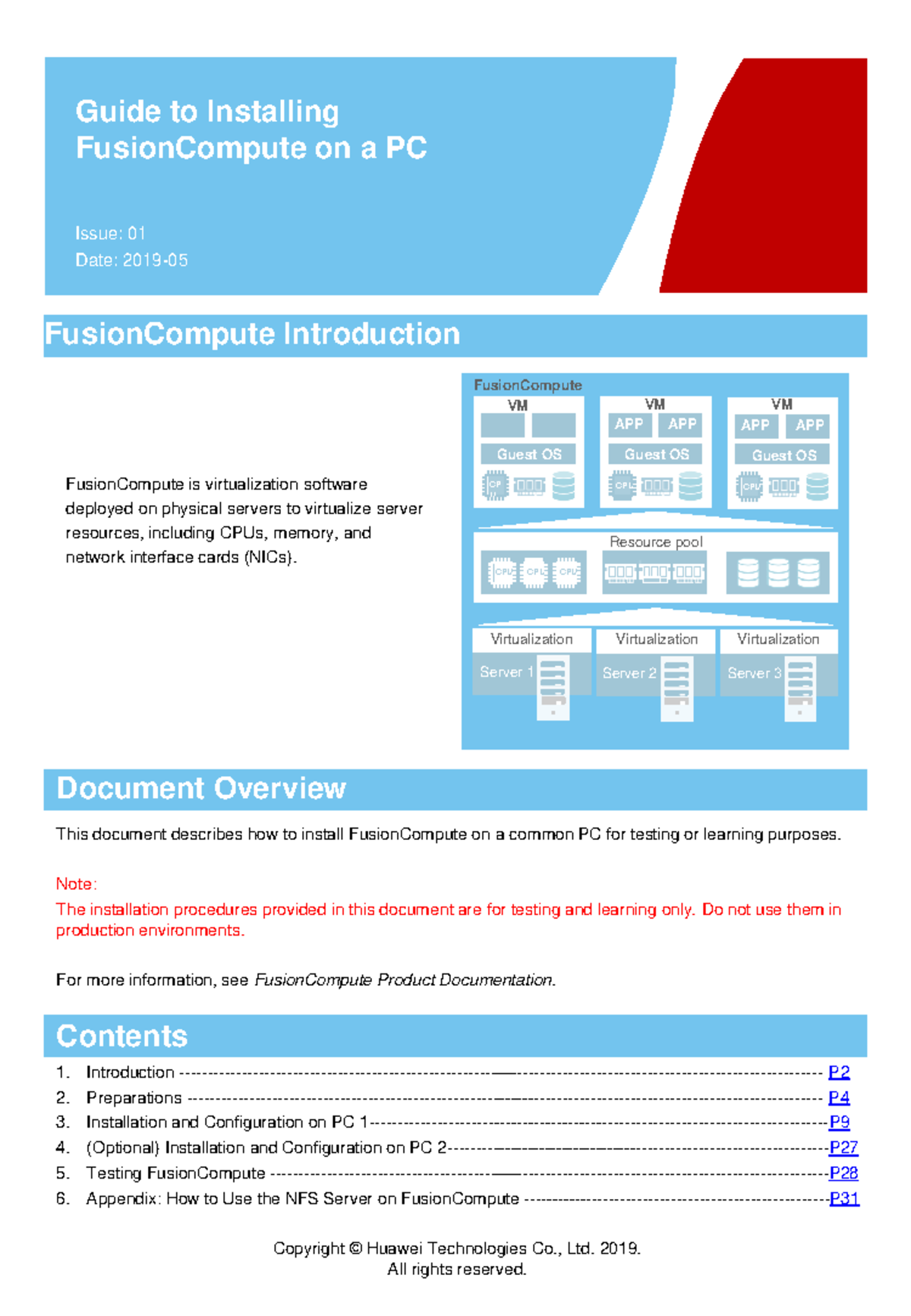 Guide for Installing FusionCompute on PC: A Step-by-Step Approach - Studocu