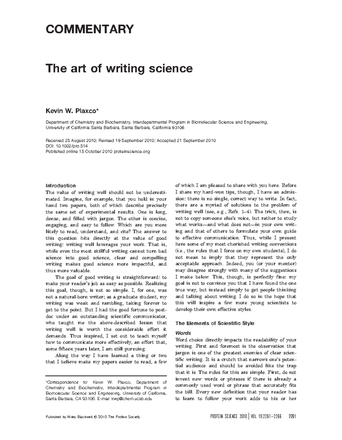 Effective Scientific Writing: Key Strategies for Clarity and Impact ...