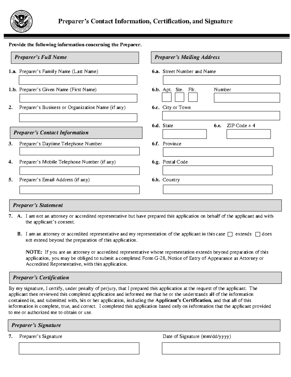 Preparer Details and Certification for fdwss Application - Studocu