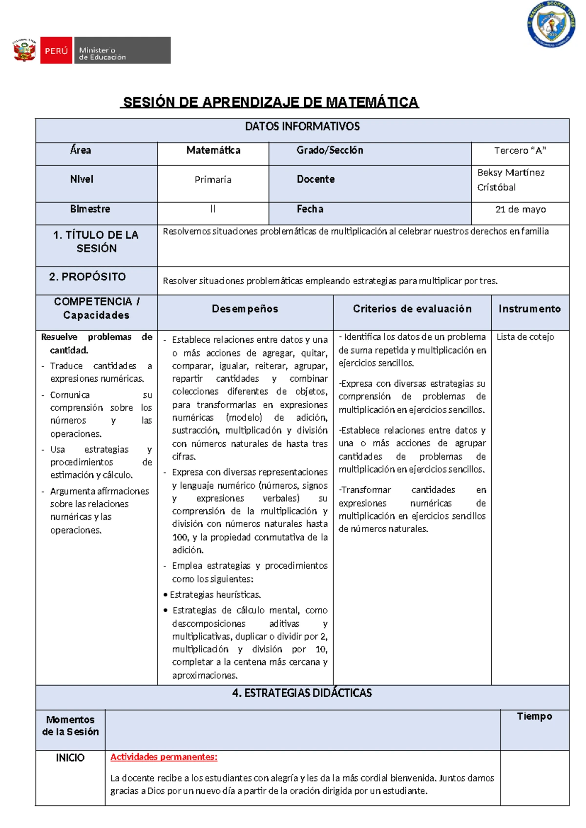Actividad de Matemática 3º: Representando Números en Diversas Formas ...