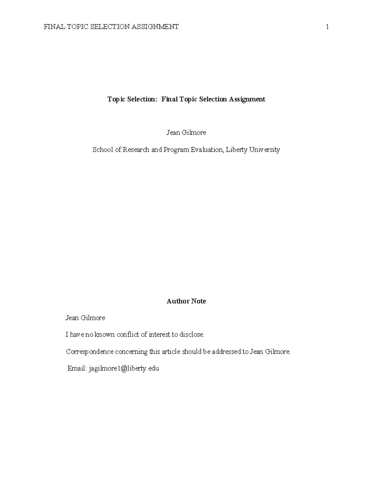 Annotated- Final%20 Topic%20 Selection%20 Assignment-2 - FINAL TOPIC ...