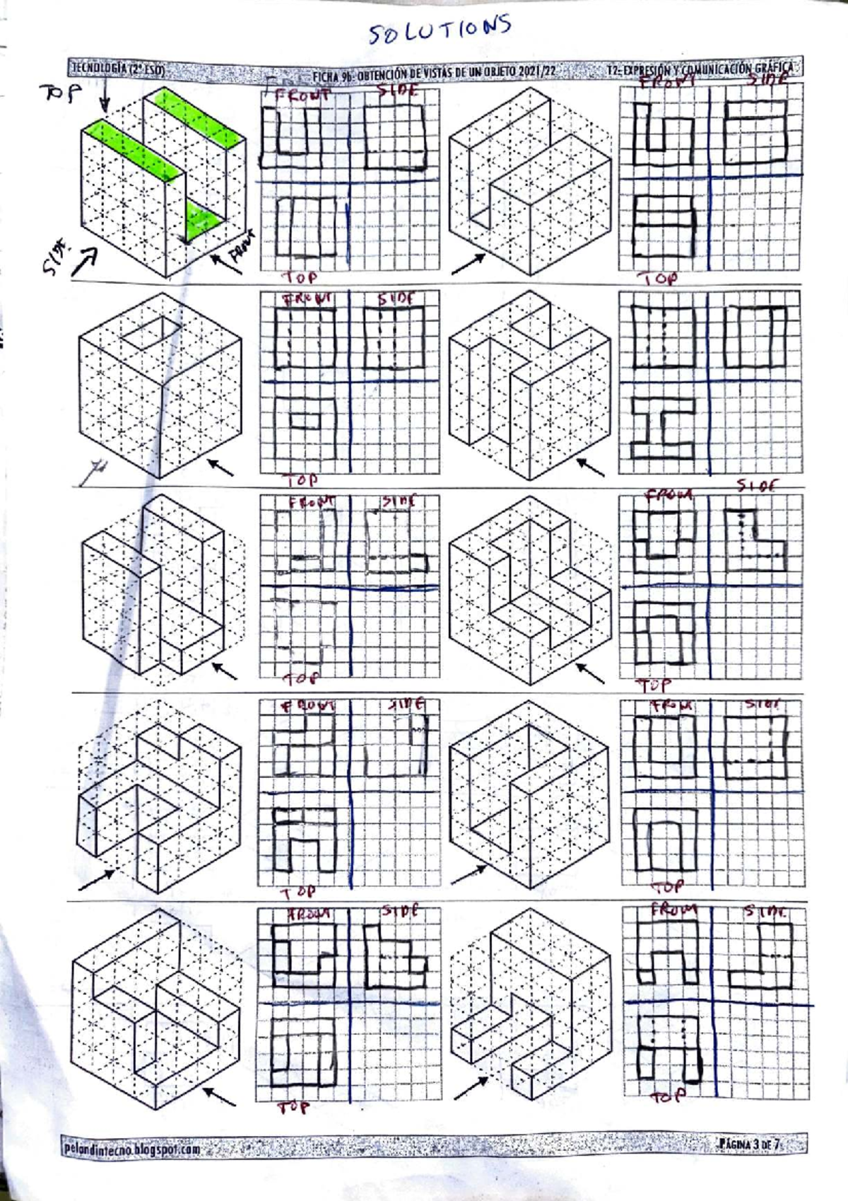 Technical Drawing Exercise Solution - ' .. 1 '.. •. , ,. 1 1 , ,. ' 1 ...