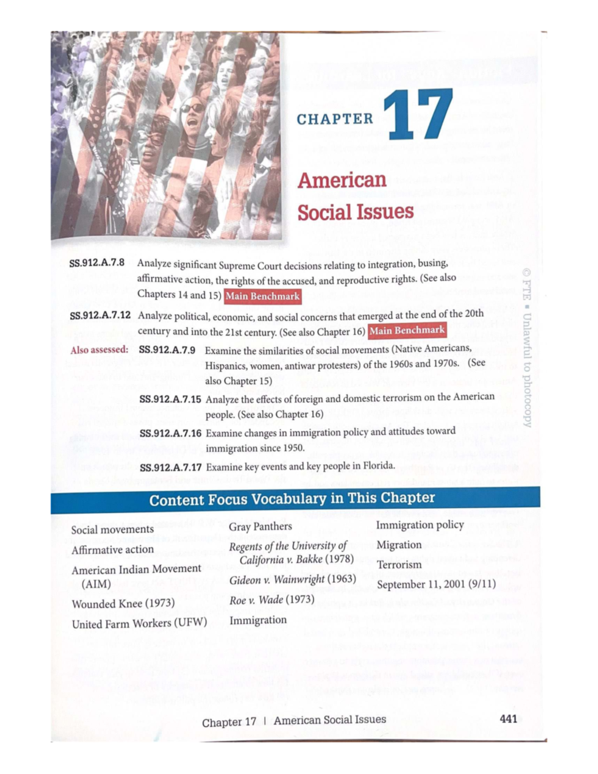 Gateway Chapter 17: American Social Issues Overview and Analysis ...