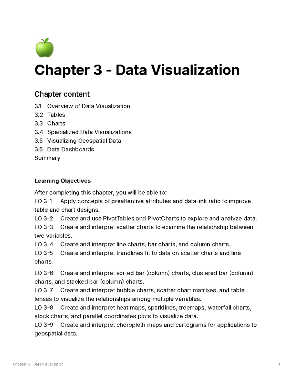 Chapter 3 - Data Visualization Techniques and Applications - Studocu