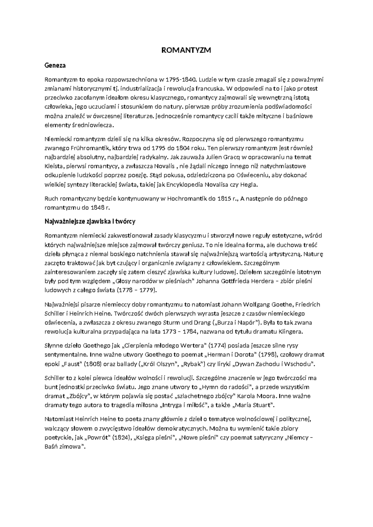 Romantyzm i Naturalizm w Literaturze Niemieckiej: Analiza i ...
