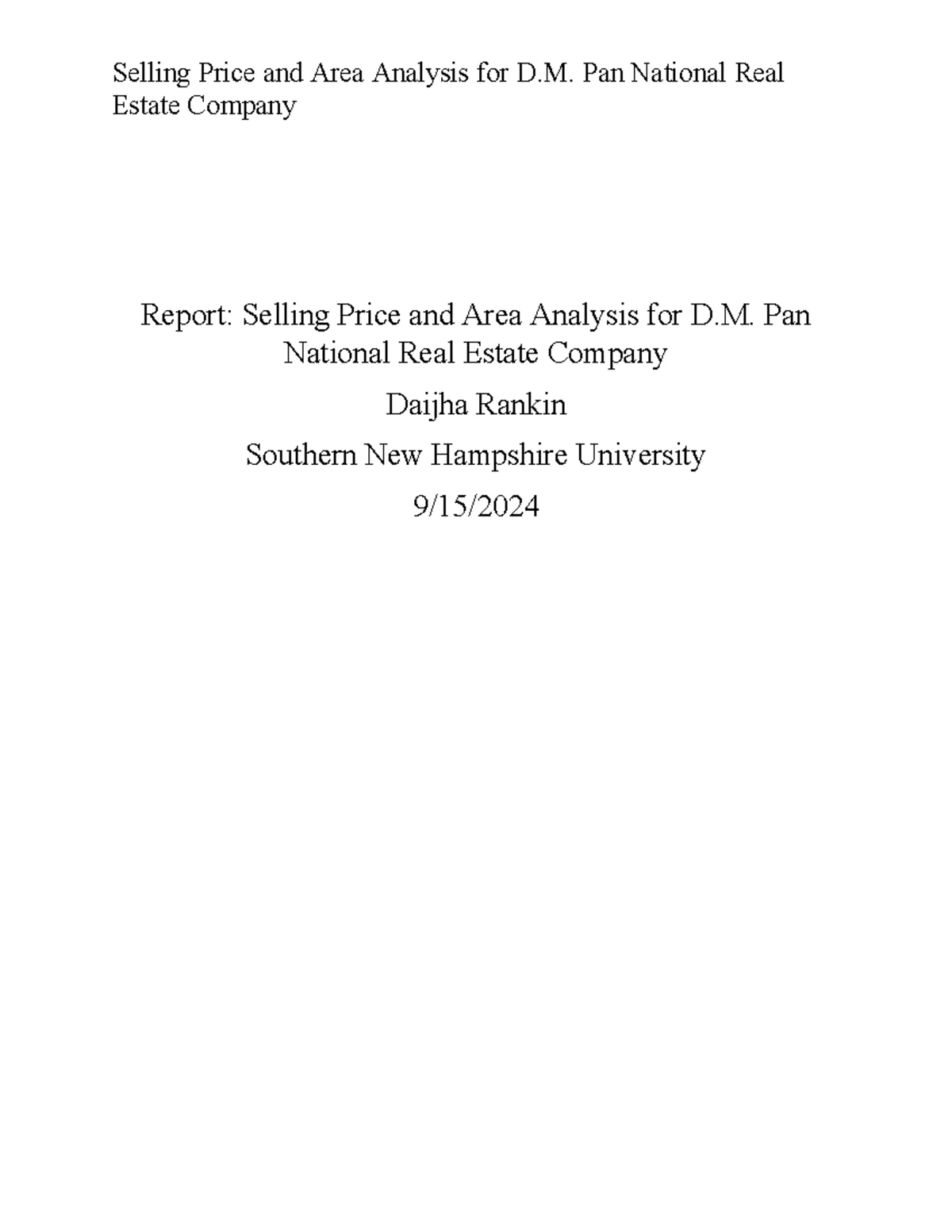 4-3 Assignment: Median Housing Price Prediction Model for D.M. Pan ...
