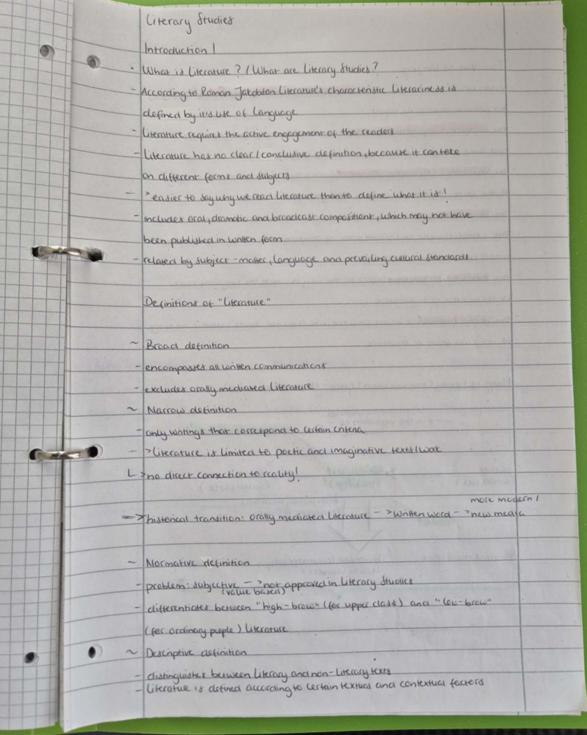 Literary Studies - Introduction to Literature and Key Concepts (LIT 101 ...