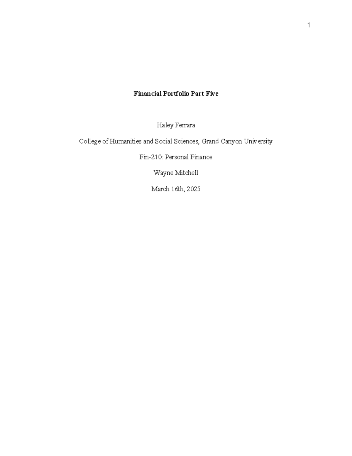 Financial Portfolio Part 5 - Life insurance is essential because it ...