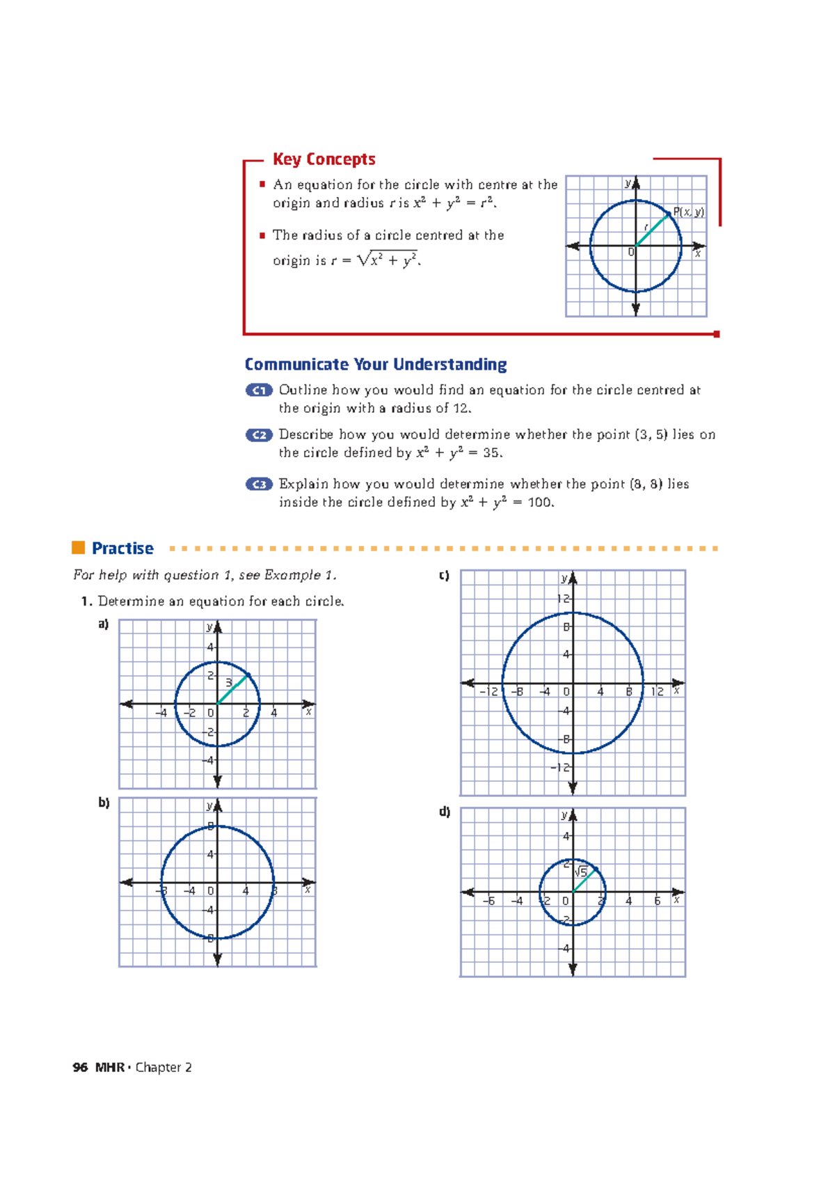 Worksheet 26 - Key Concepts on Circle Equations and Properties - Studocu