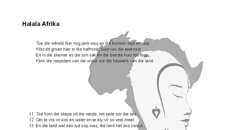 Graad 10 Gedig Analise: Halala Afrika Vrae en Antwoorde - Studocu