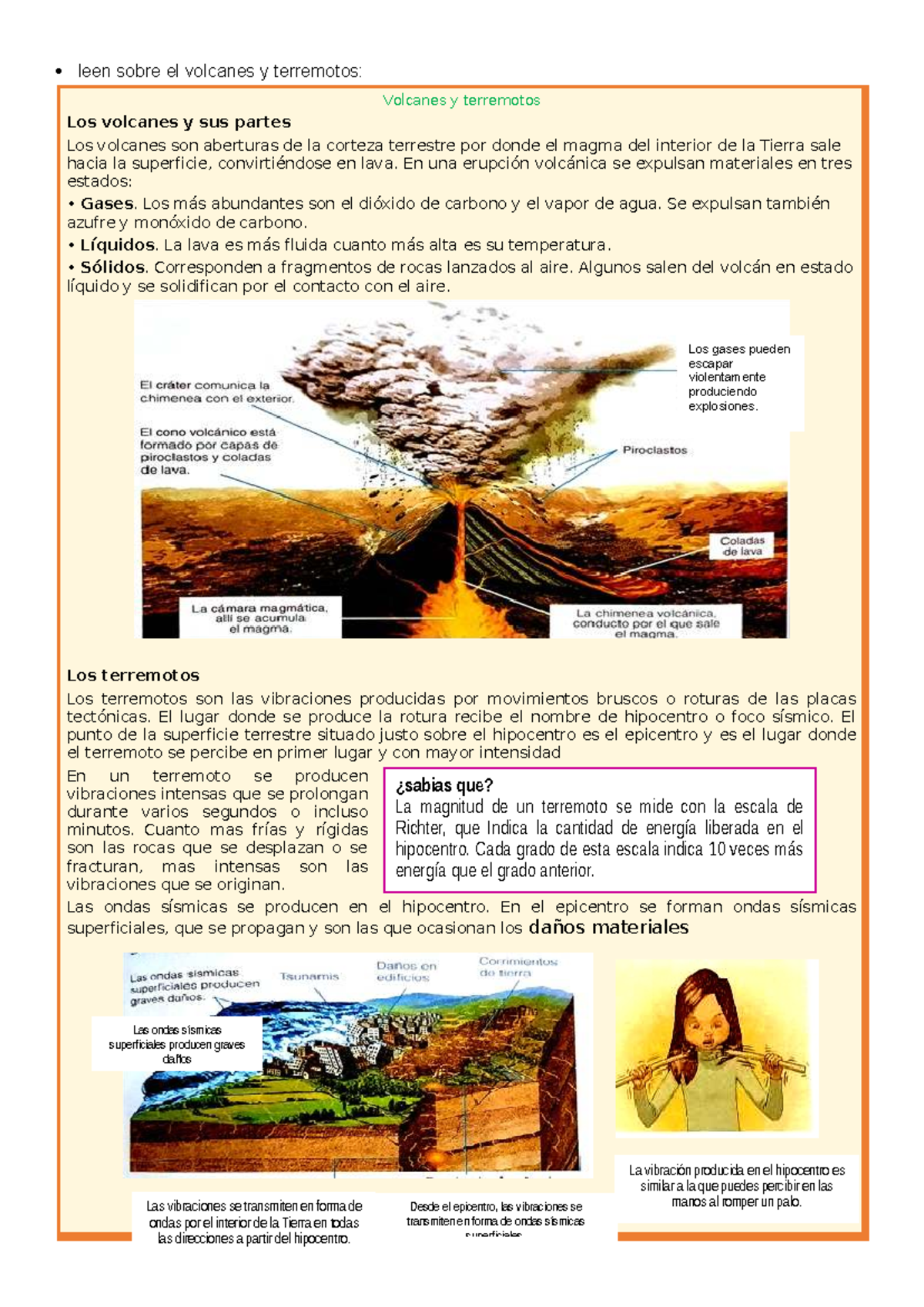 Ficha C Y T 14-08-24: Estudio sobre Volcanes y Terremotos - Studocu