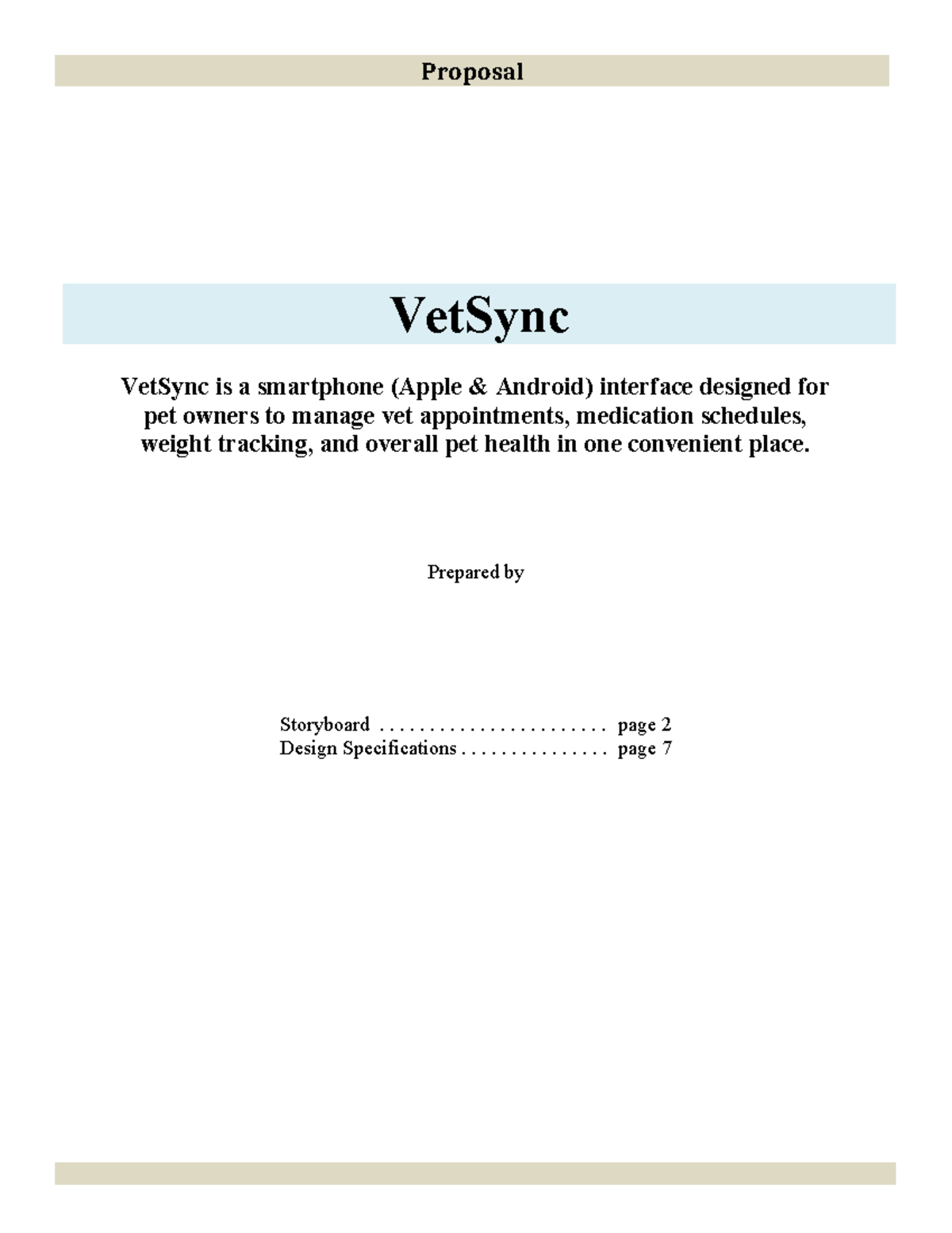 IT302-Unit10 Proposal for VetSync Mobile App Design - Studocu