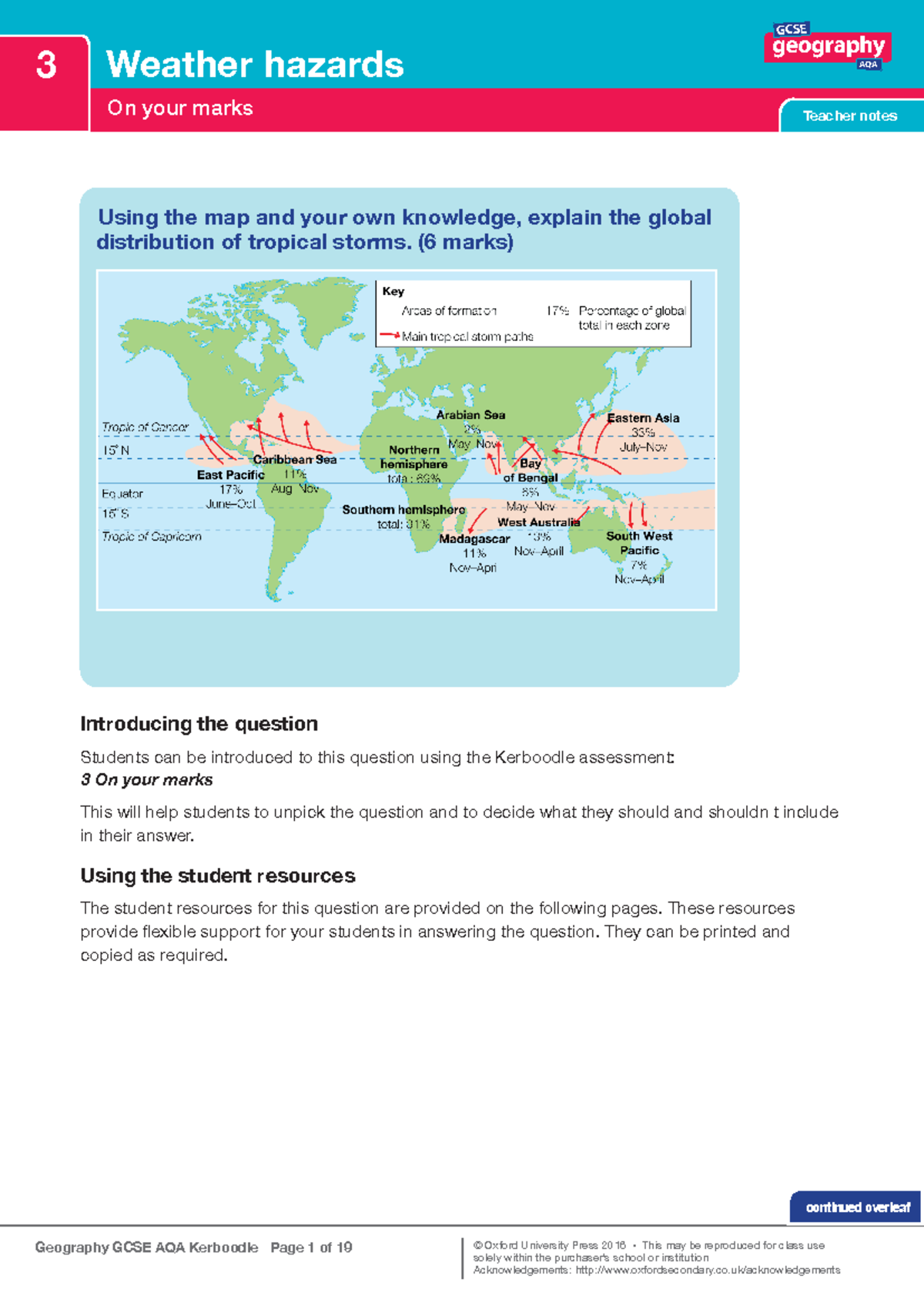 Geography GCSE AQA: Understanding the Global Distribution of Tropical ...