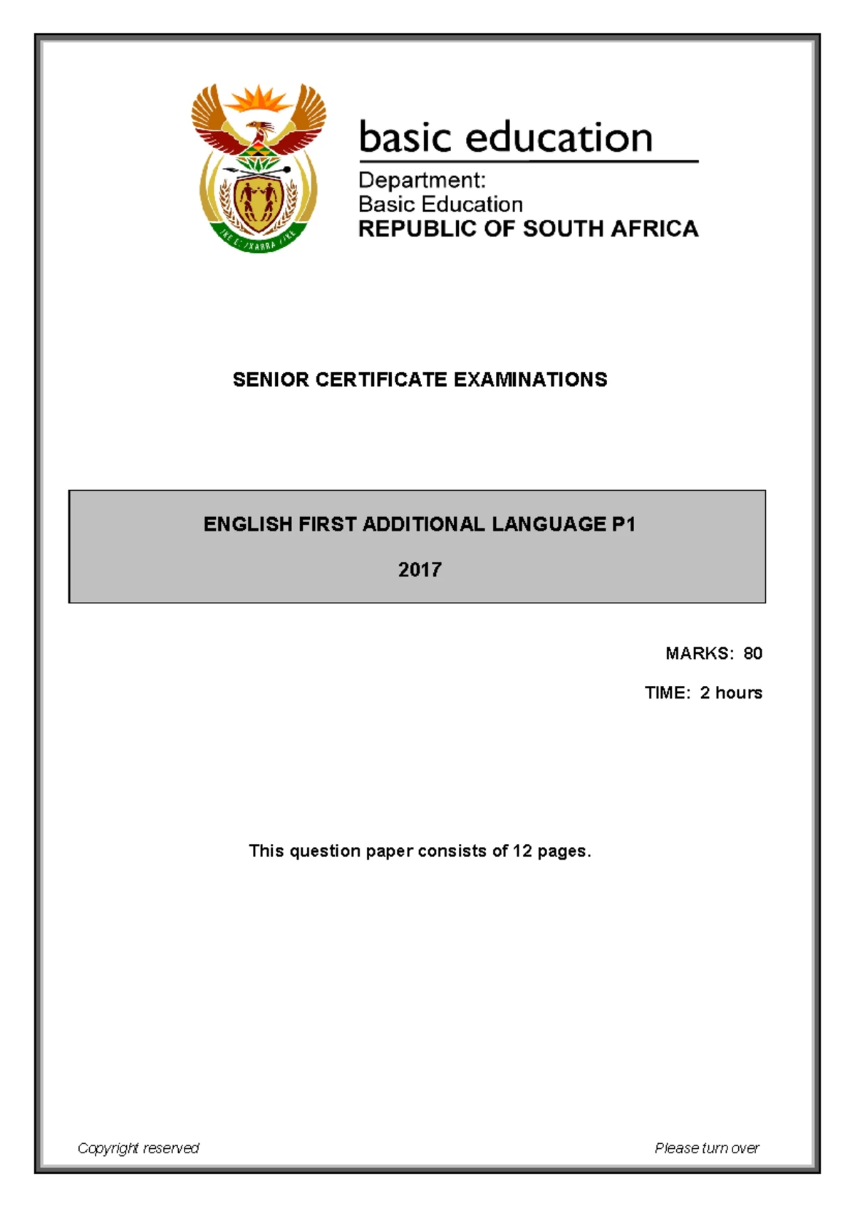 English Lesson Plans - ENGLISH FIRST ADDITIONAL LANGUAGE LESSON PLANS ...