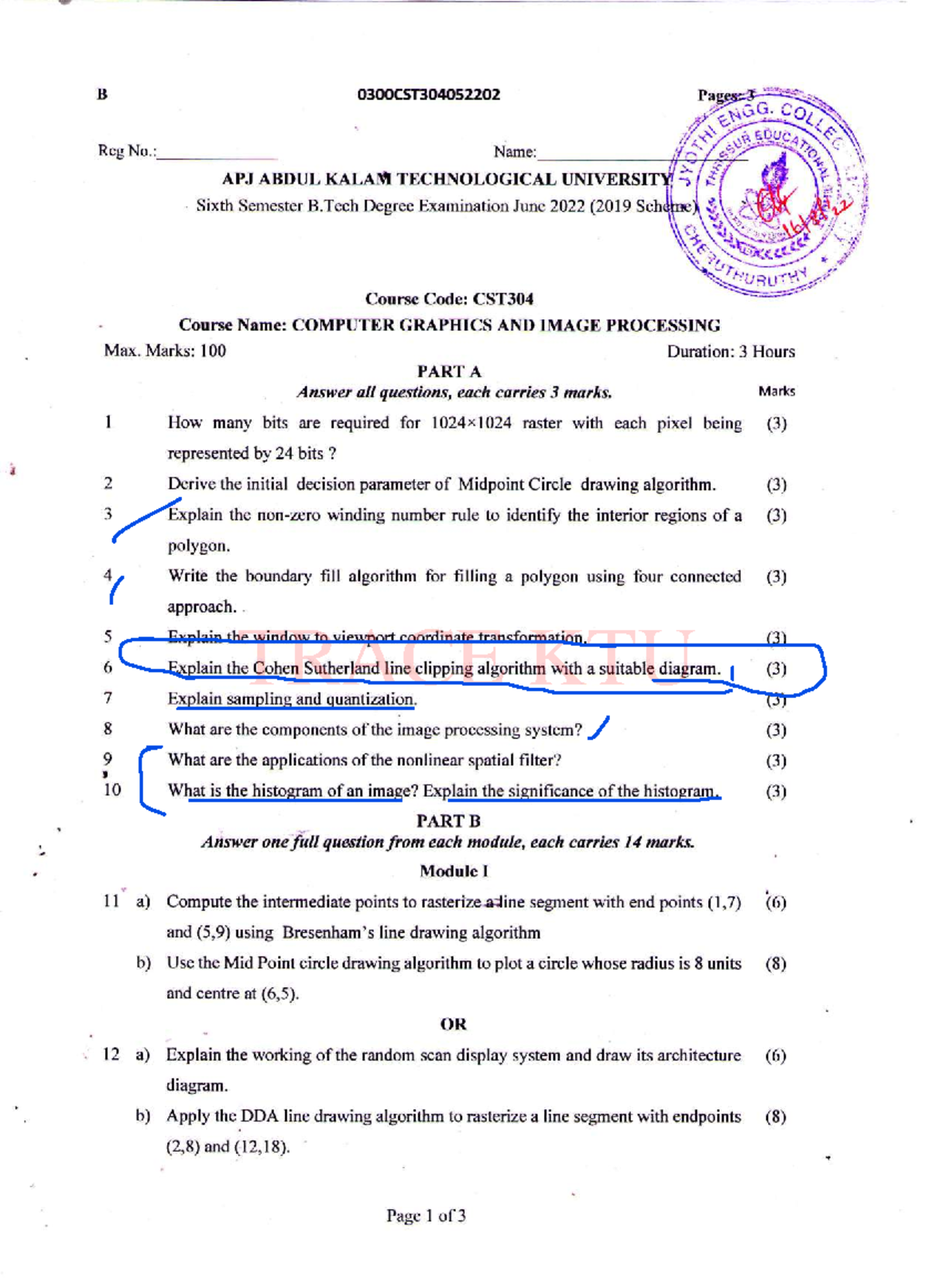 CST304 Final Exam Questions & Answers: Computer Graphics & Image ...