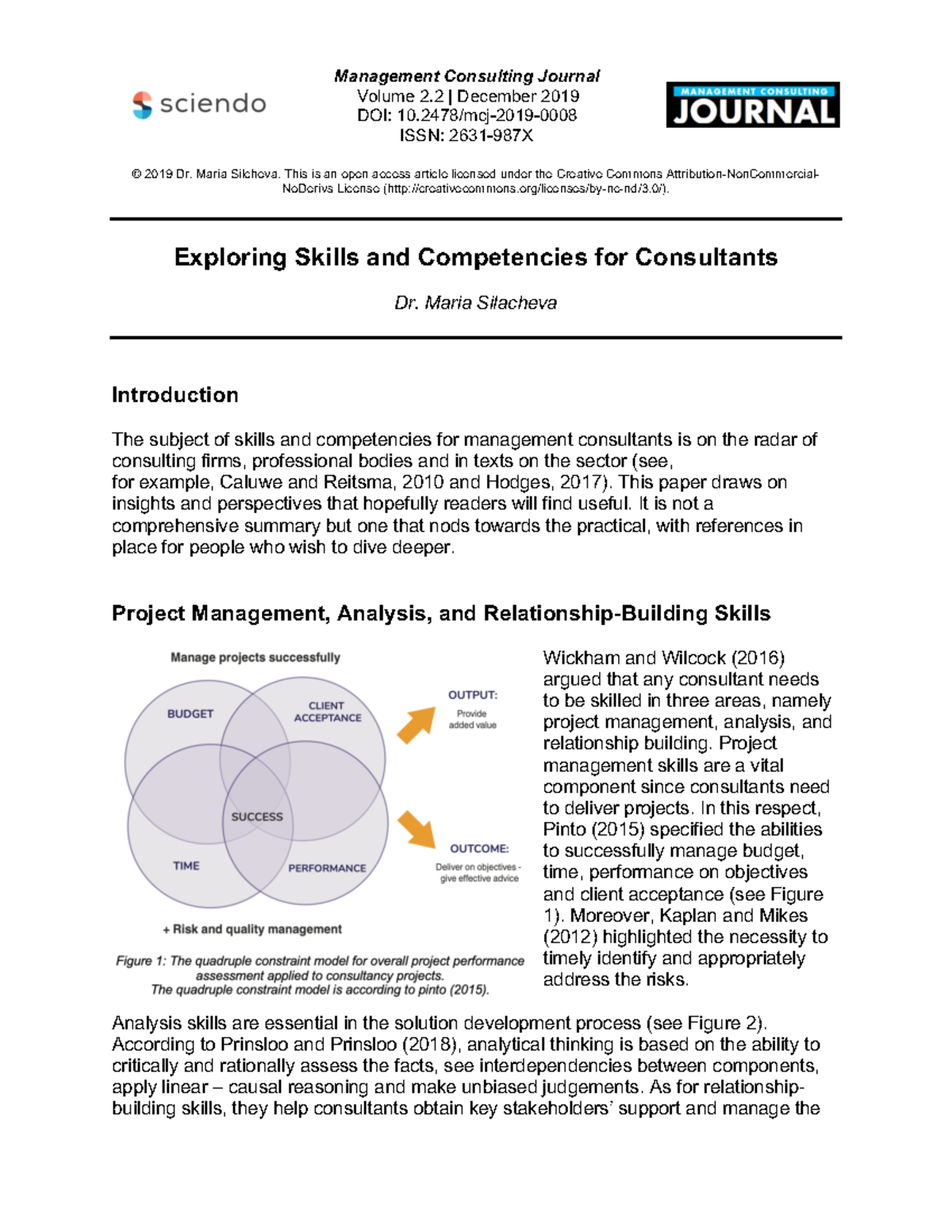 Exploring Skills and Competencies for Consultants - Management ...