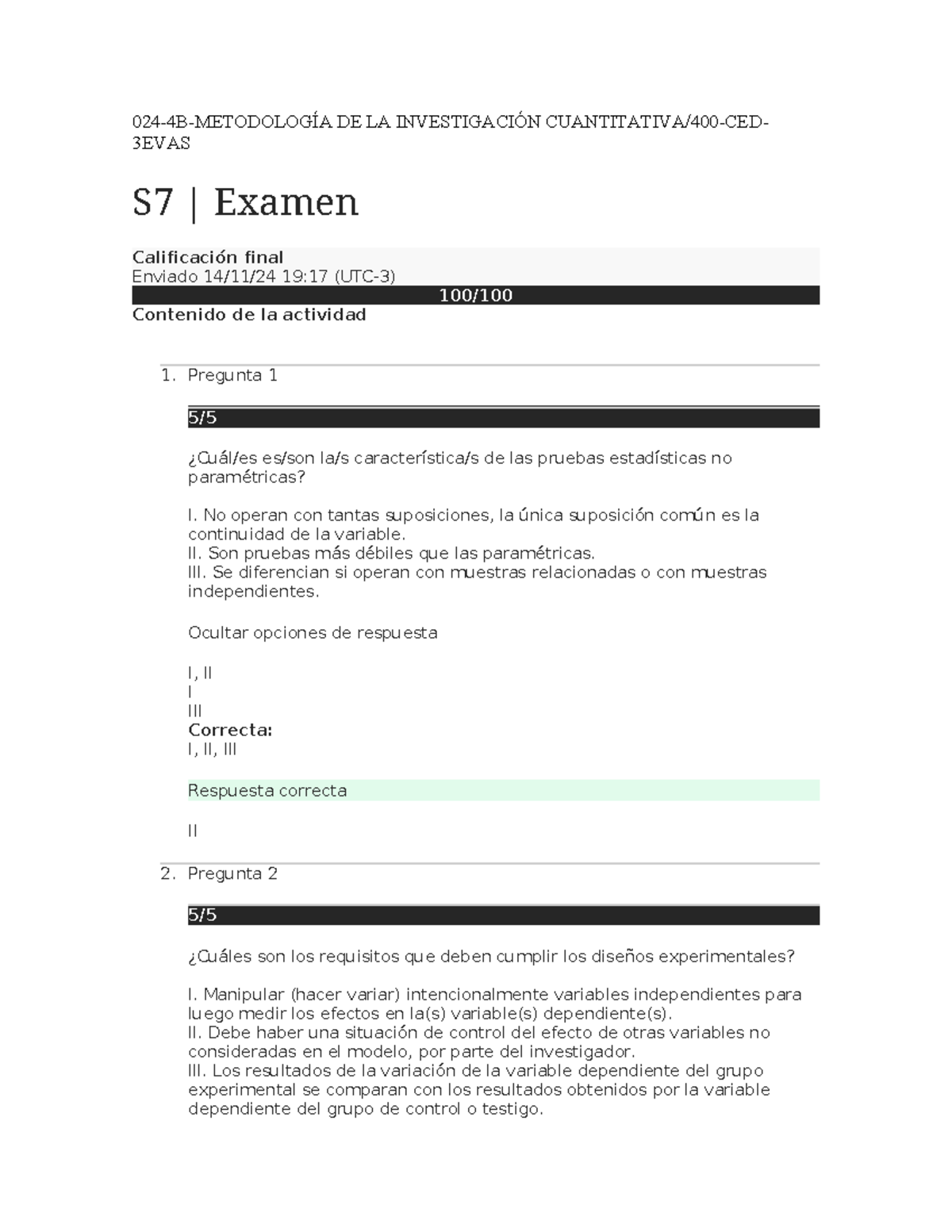 Examen Final 024-4B Metodología Cuantitativa 3EVAS - Detalles y Respuestas - Studocu