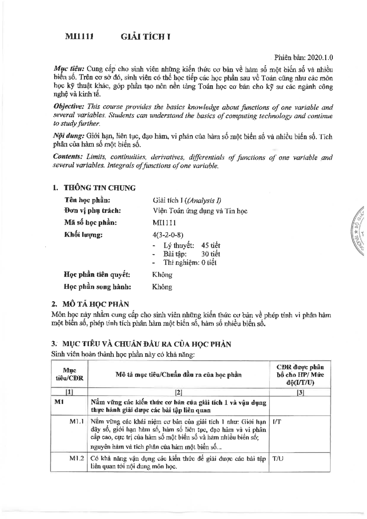 Scan GT1 nhóm MI1111 05082020 - Introduction to ICT - HUST - Studocu