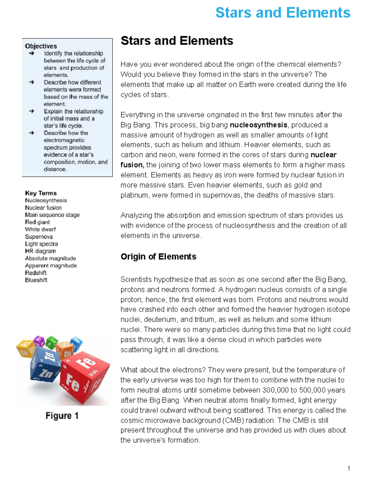 Understanding the Formation of Chemical Elements in Stars - Studocu