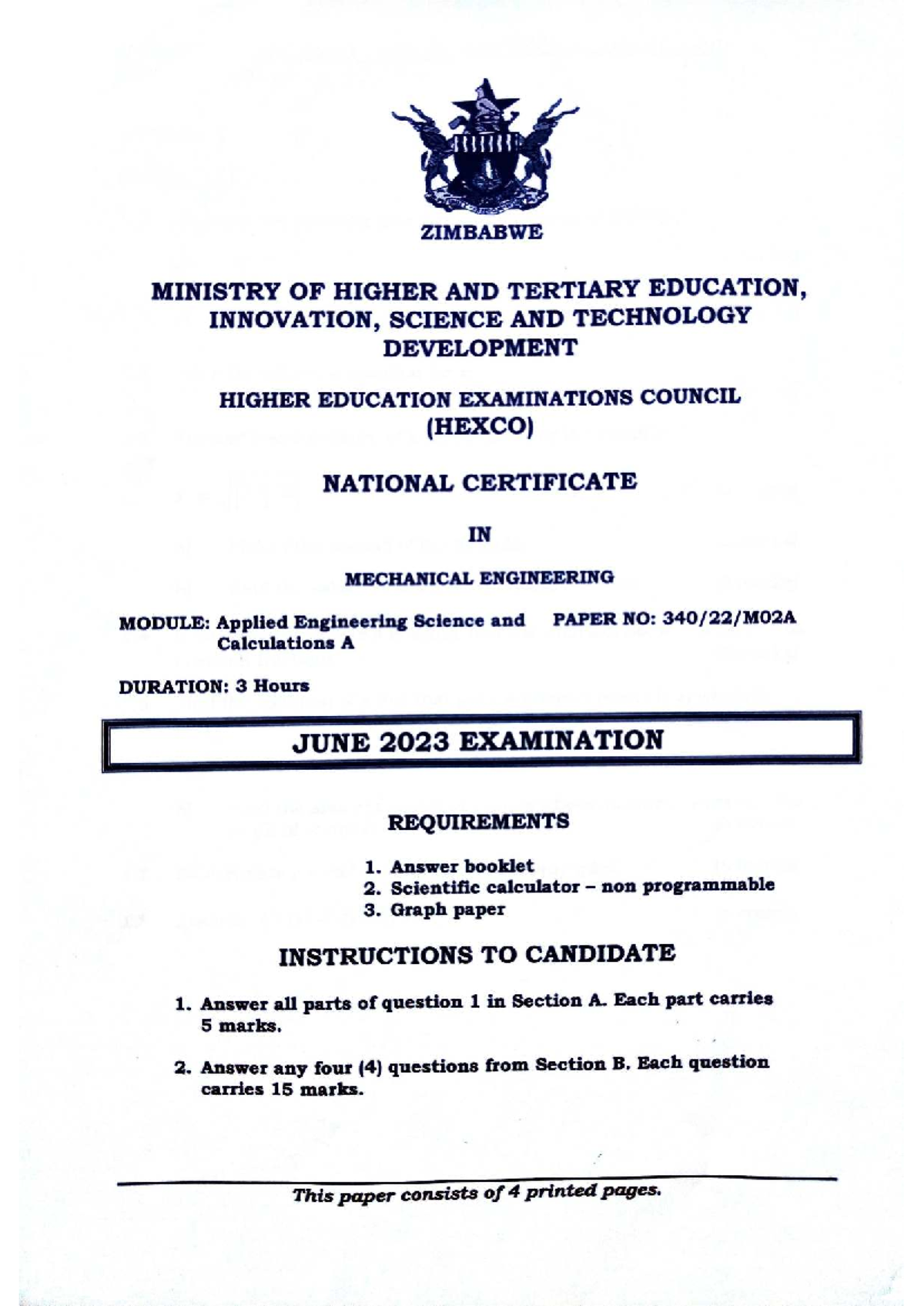 HEXCO National Certificate in Mechanical Engineering: Applied ...