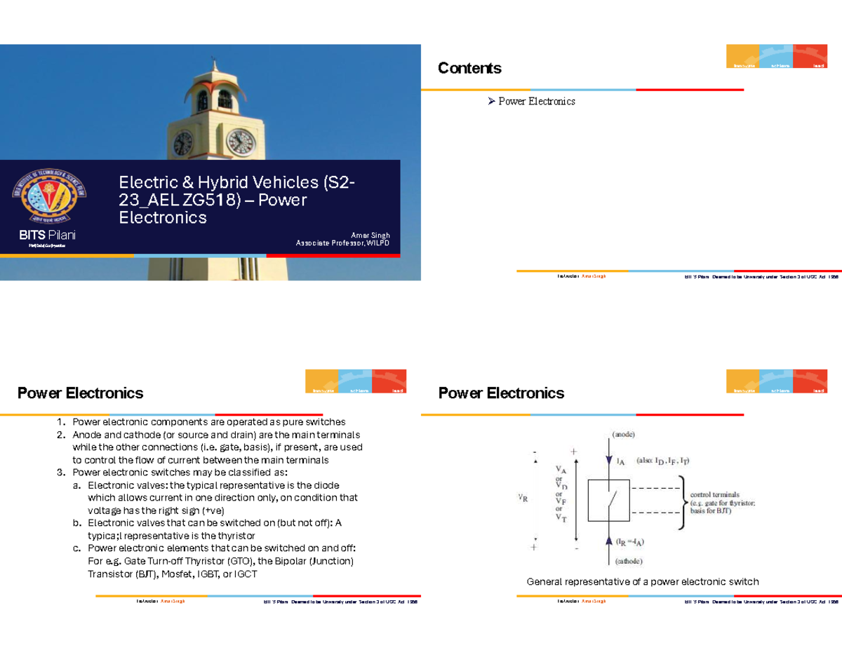 Power Electronics and Induction Motor Concepts (S223_AEL ZG518) - Studocu