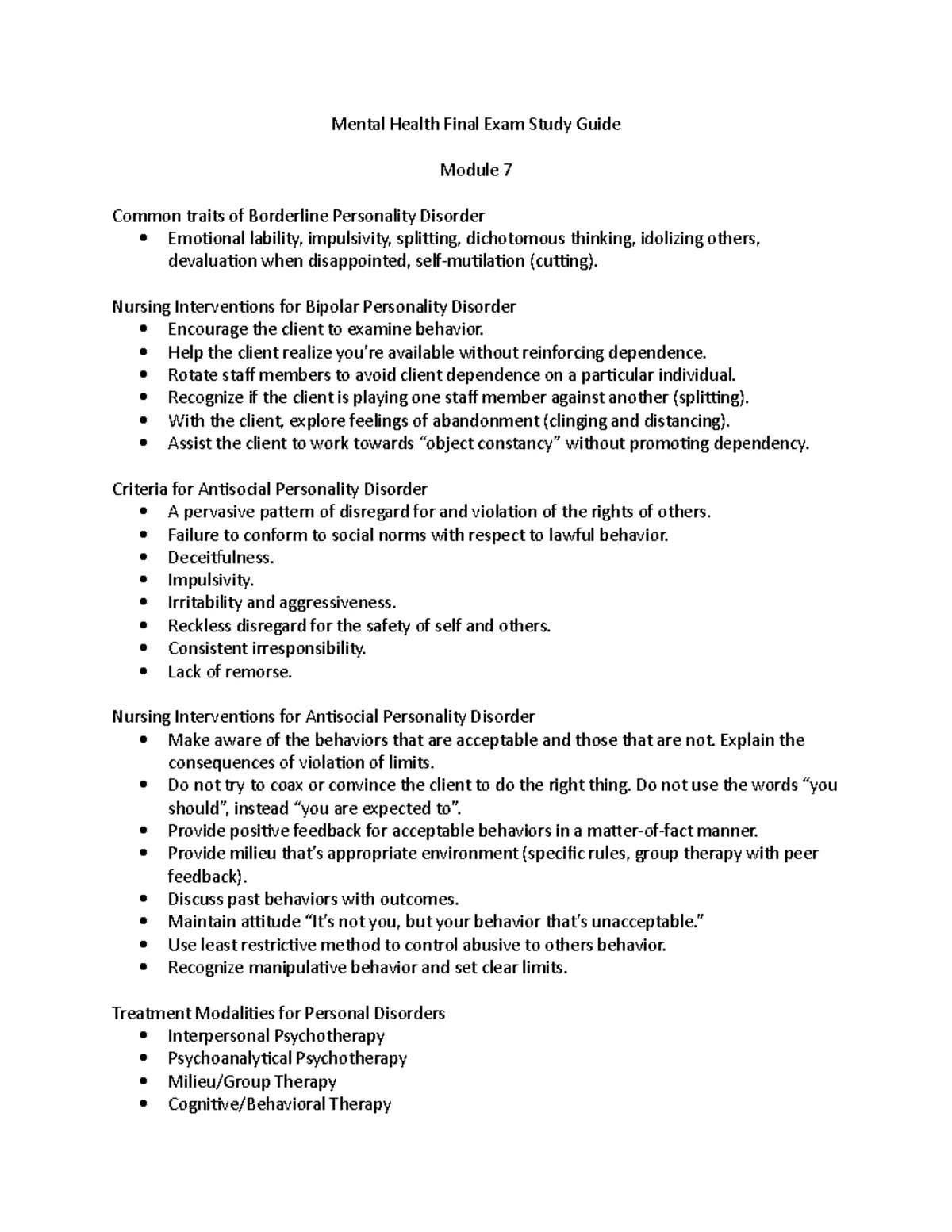 Anorexia Nervosa System Disorder Template ATI - ACTIVE LEARNING ...