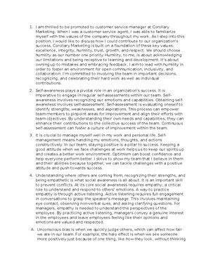 D253 v4 - RSM3 Task 2-1 - Task 2 - Name: Kiahesha Ragsdale Student ID: A1. Hello Team. I am ...