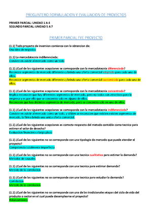 Trabajo Práctico 2: Formulación y Evaluación de Proyectos (TP 2) - Studocu