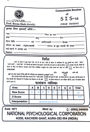 Raven's test - Practical manual - 276 Psychology—XII RAVEN'S STANDARD ...