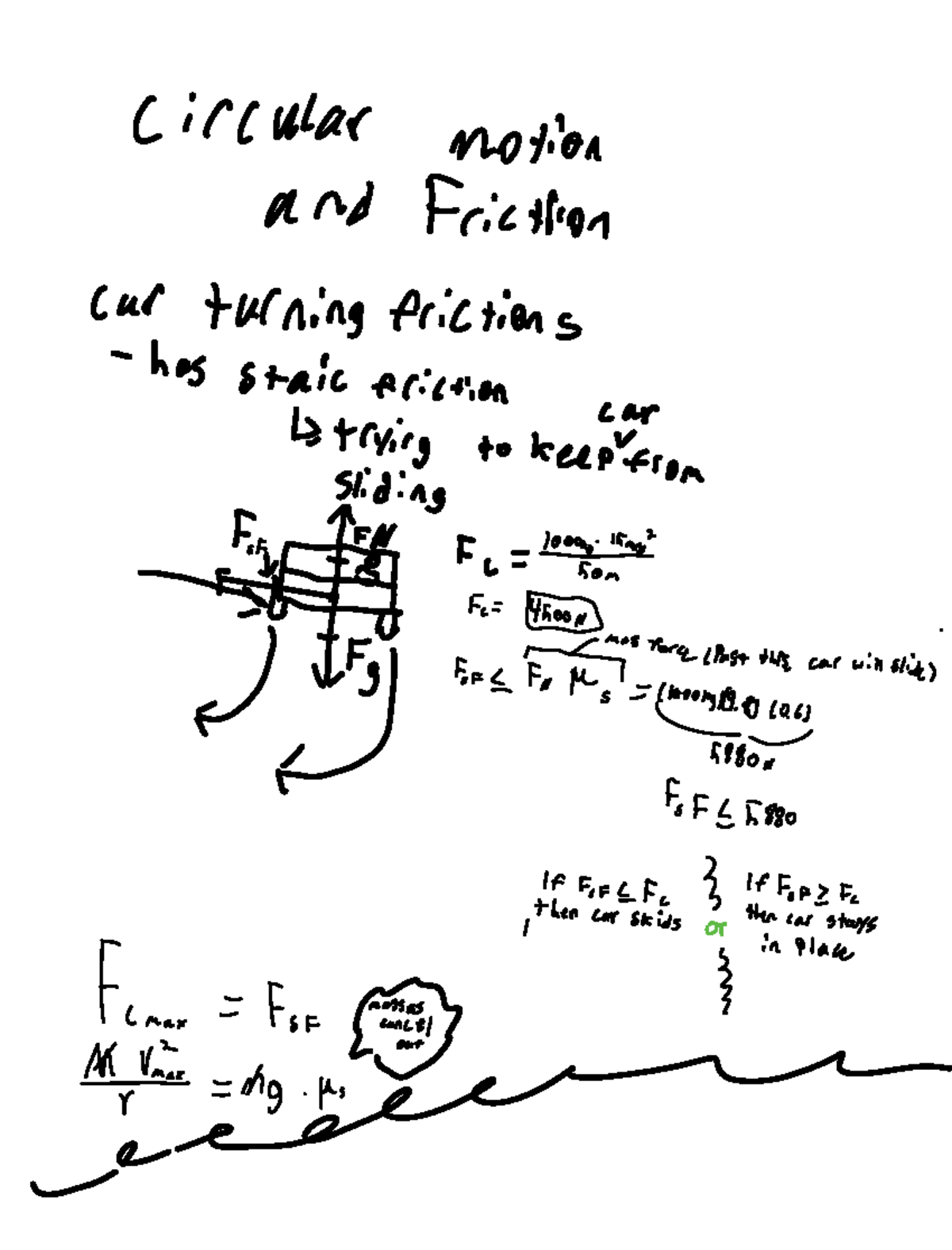 Physics of Circular Motion and Friction: Concepts & Calculations (PHYS ...