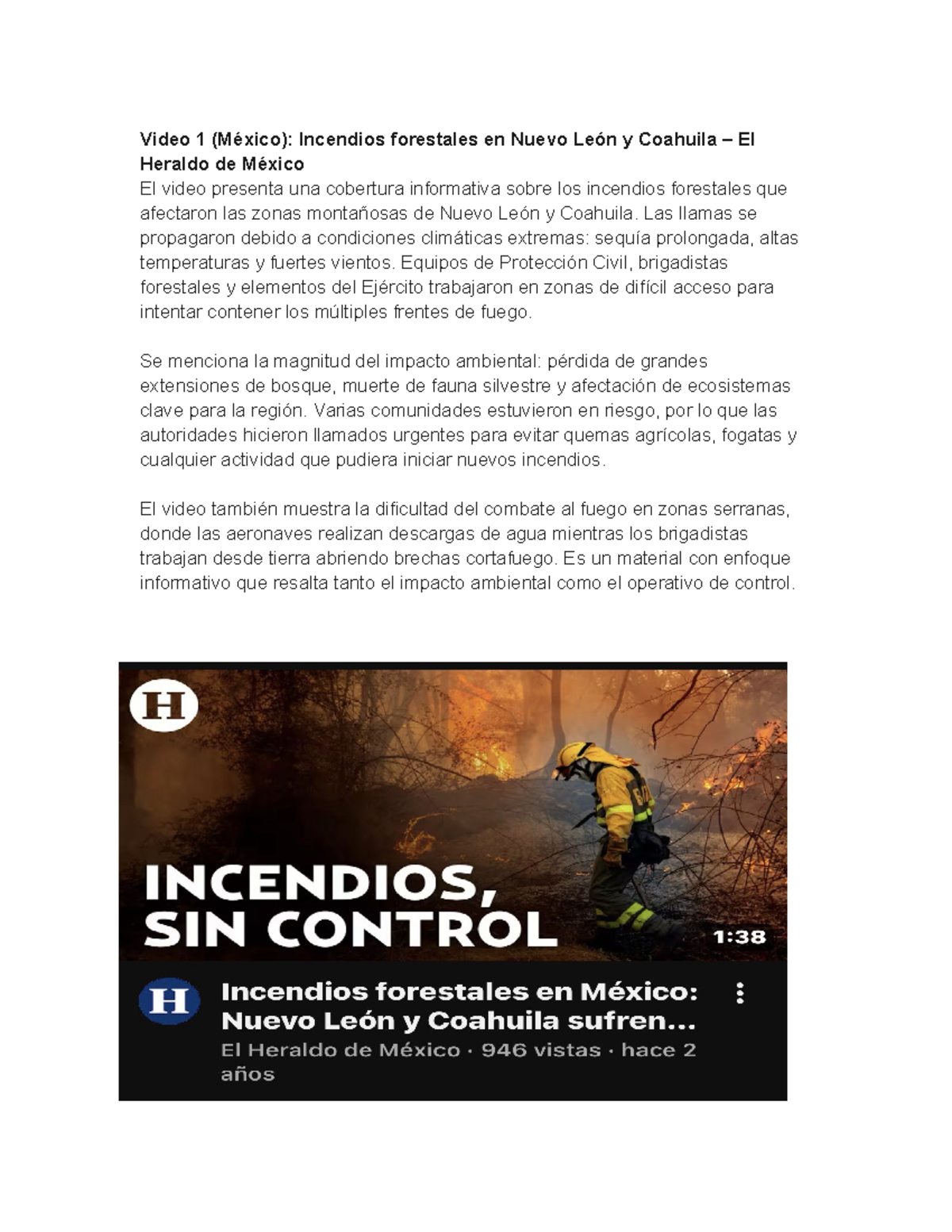 Incendios Forestales en México y California: Análisis y Consecuencias ...