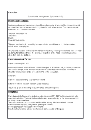 essentials of musculoskeletal physio MSK assessment- revision notes ...