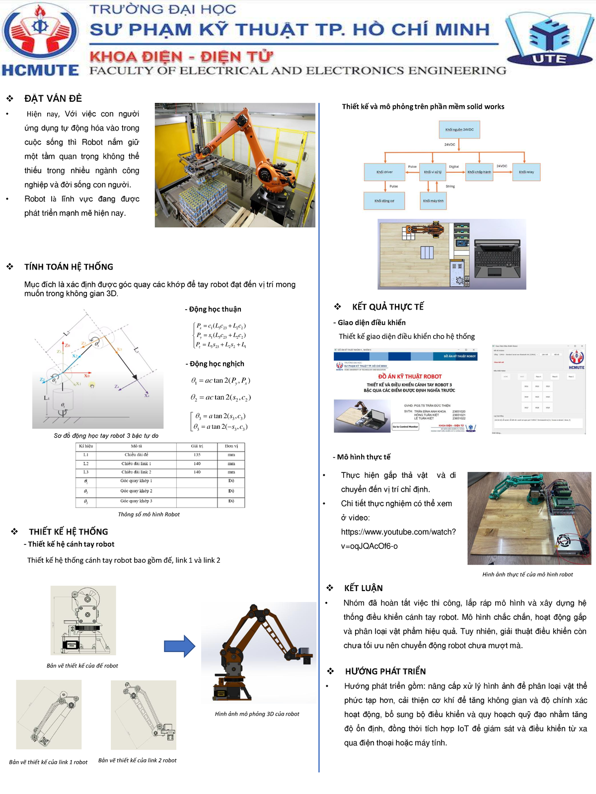 Thiết Kế Hệ Thống Cánh Tay Robot - Đồ Án DARobot - Studocu