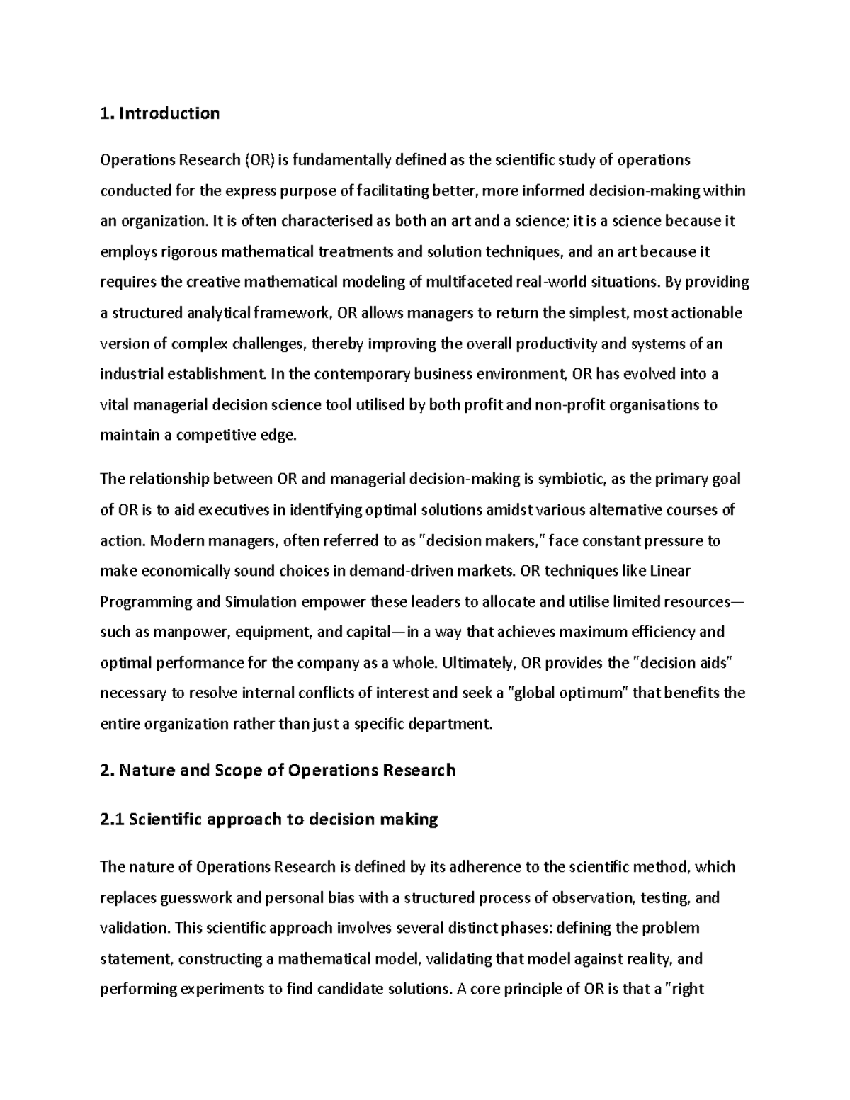 QTM 101: Introduction to Operations Research and Project Management ...