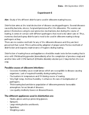 Sericulture Complete - Lecture notes 1-3 - Applied Zoology Unit-II ...