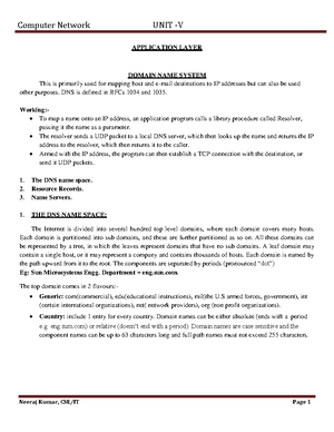 Unit 5 - Unit 5 notes. - UNIT 5 SERVICE LAYER PROTOCOLS & SECURITY ...