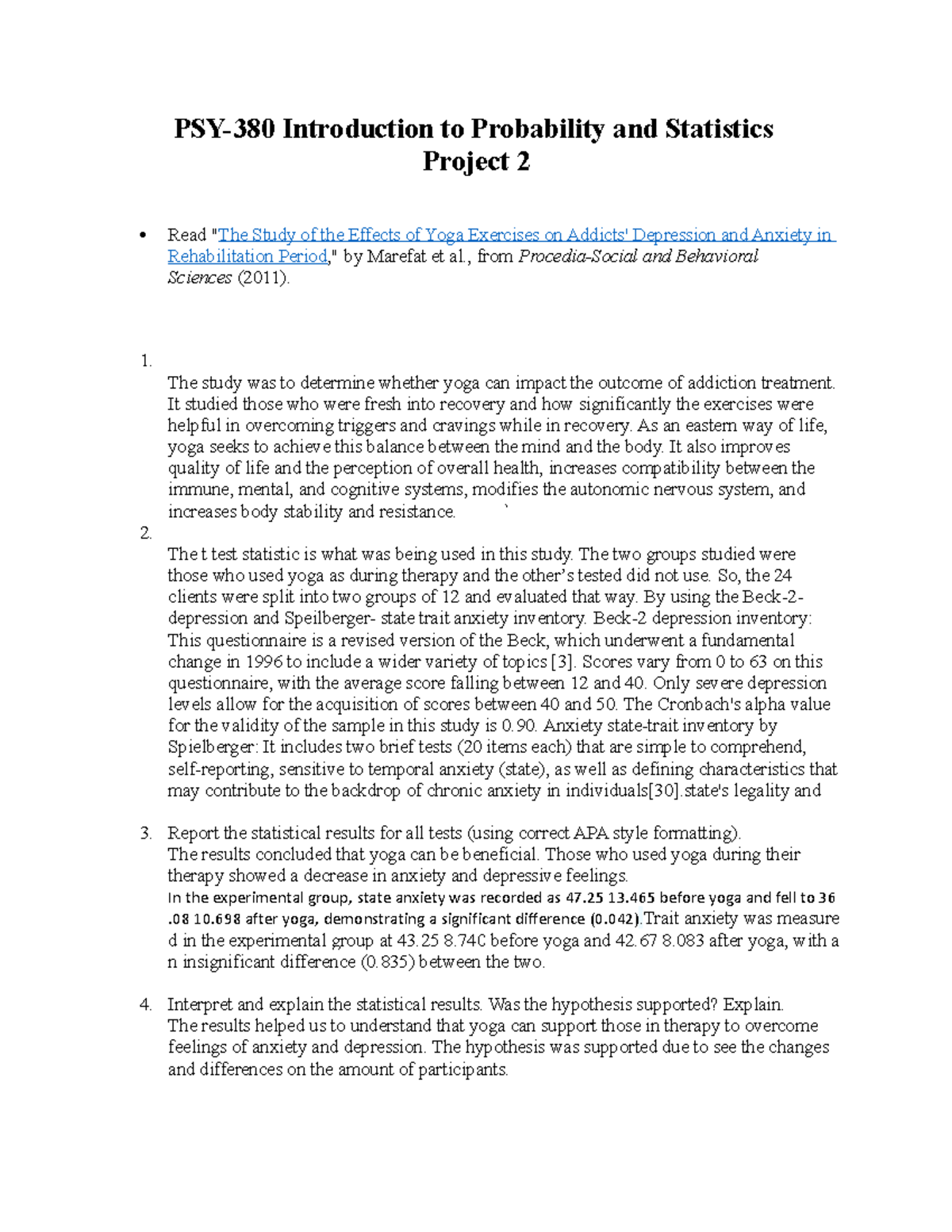 PSY 380 RS T5 Benchmark Articles Project 2 - PSY-380 Introduction to ...