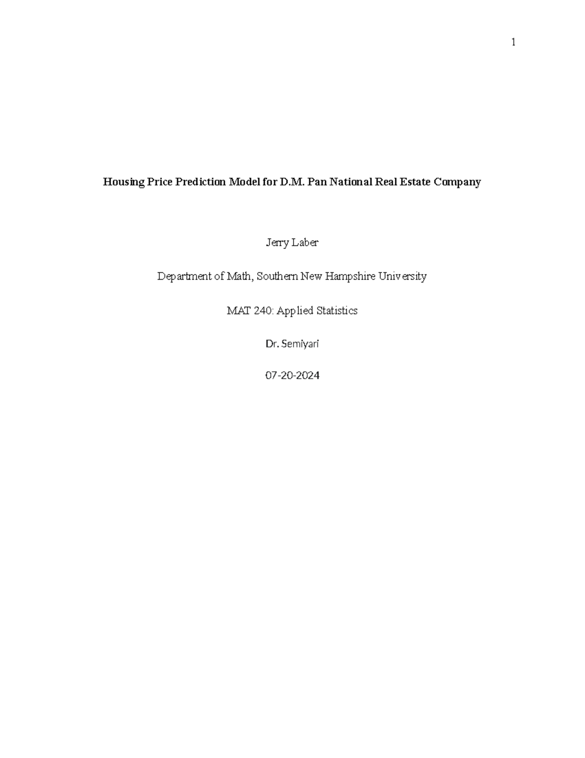 MAT 240 Module Three Assignment Template (1) - pdf (1) - Housing Price ...