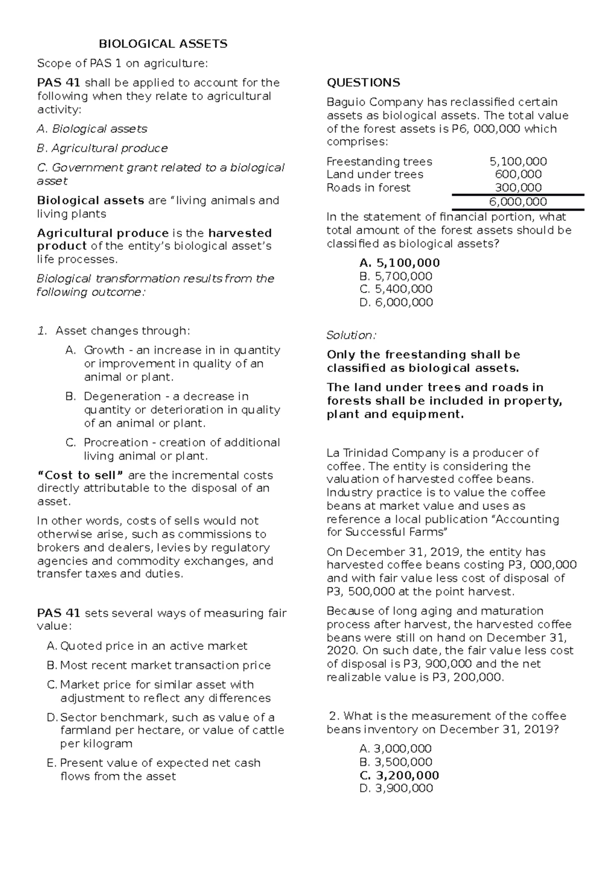 Practice exercises-investment in equity securities theories and problem ...