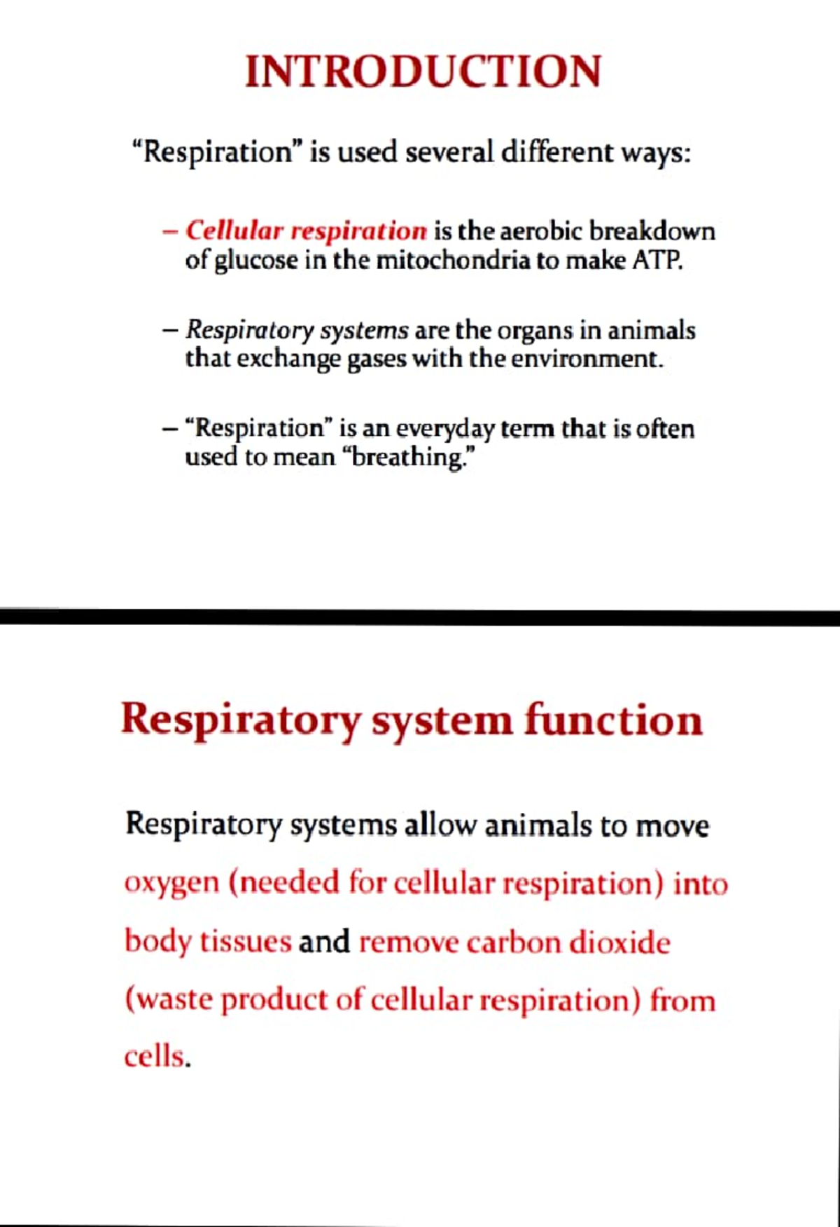 Respiratory System Notes Respiratory System 🫁🫁 . . . Follow For