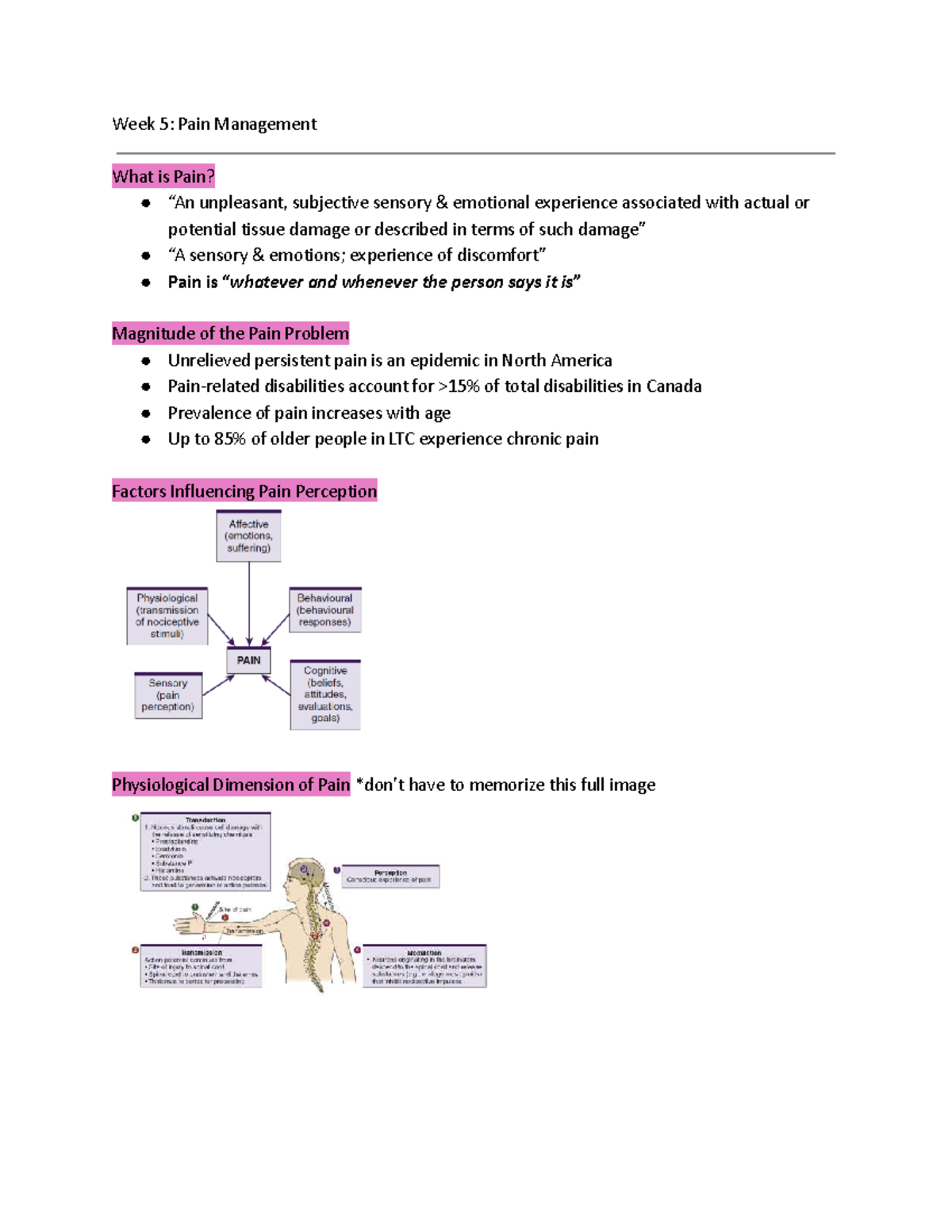 Pain Management Strategies and the Opioid Crisis - Week 5 Insights ...