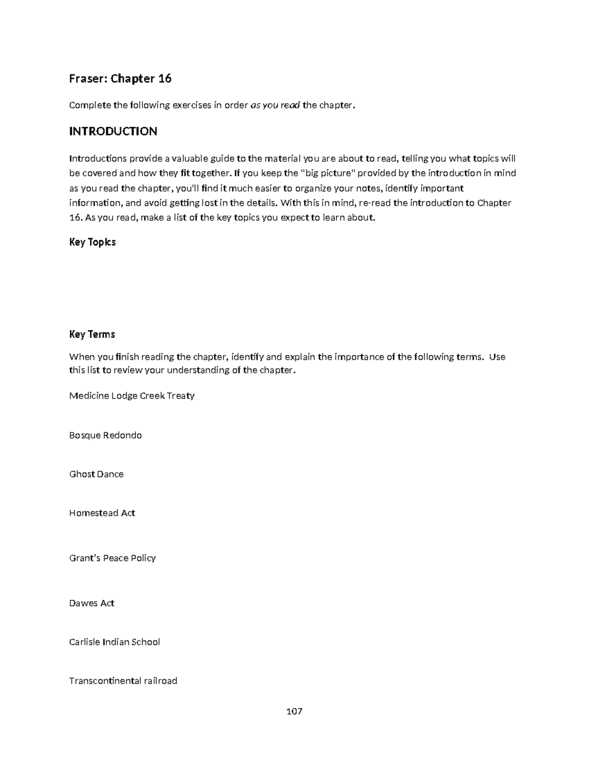 APUSH Ch 16: Comprehensive Reading Guide and Key Topic Exercises - Studocu