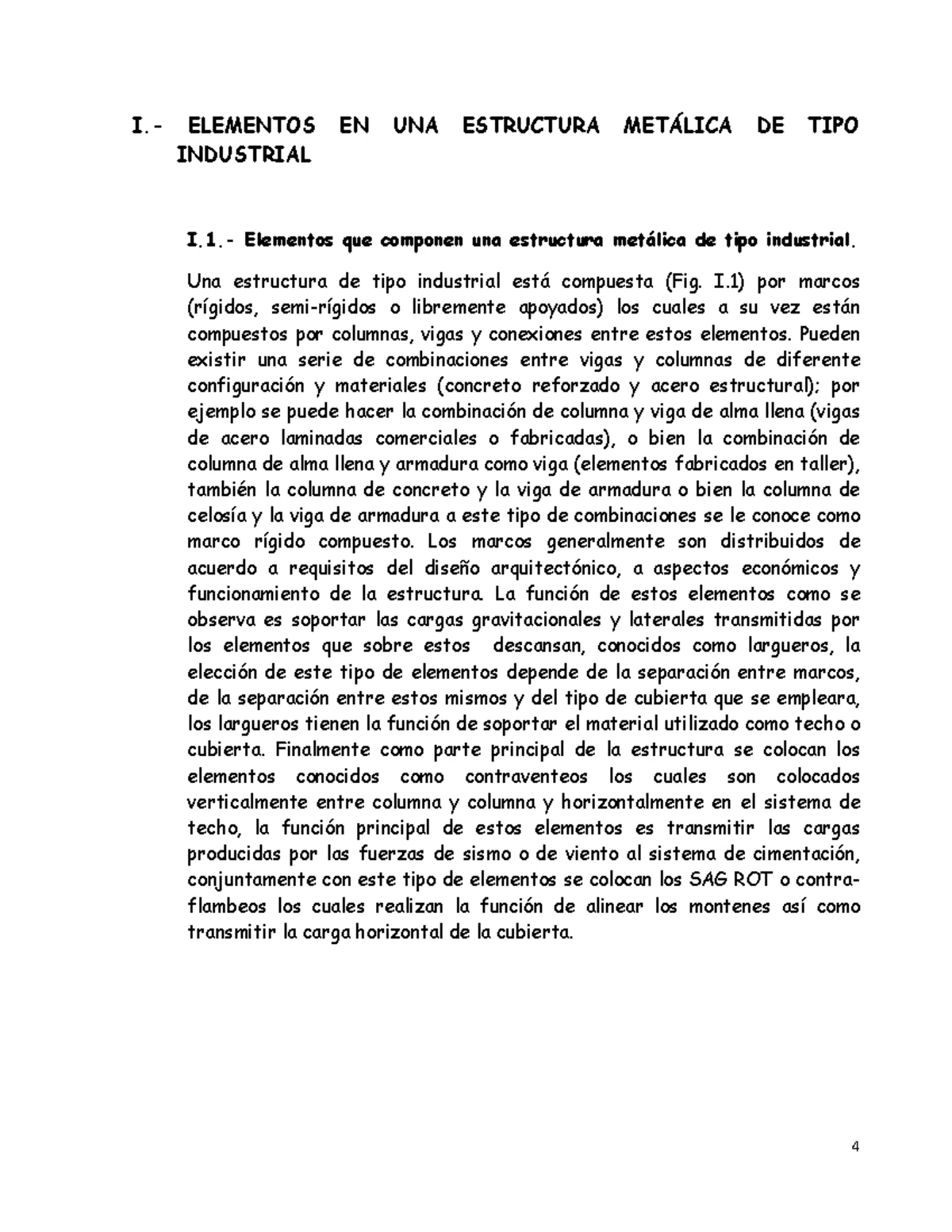 Elementos de Acero Estructural: Composición y Funciones en Construcción - Studocu