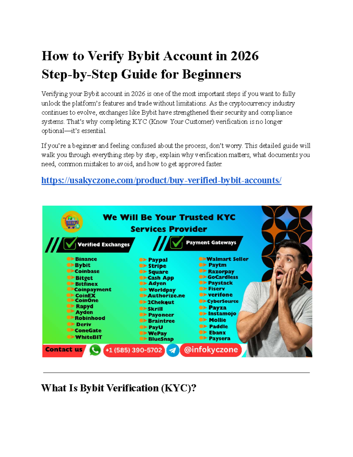How to Buy a Verified Bybit Account: Step-by-Step Guide 2026 - Studocu